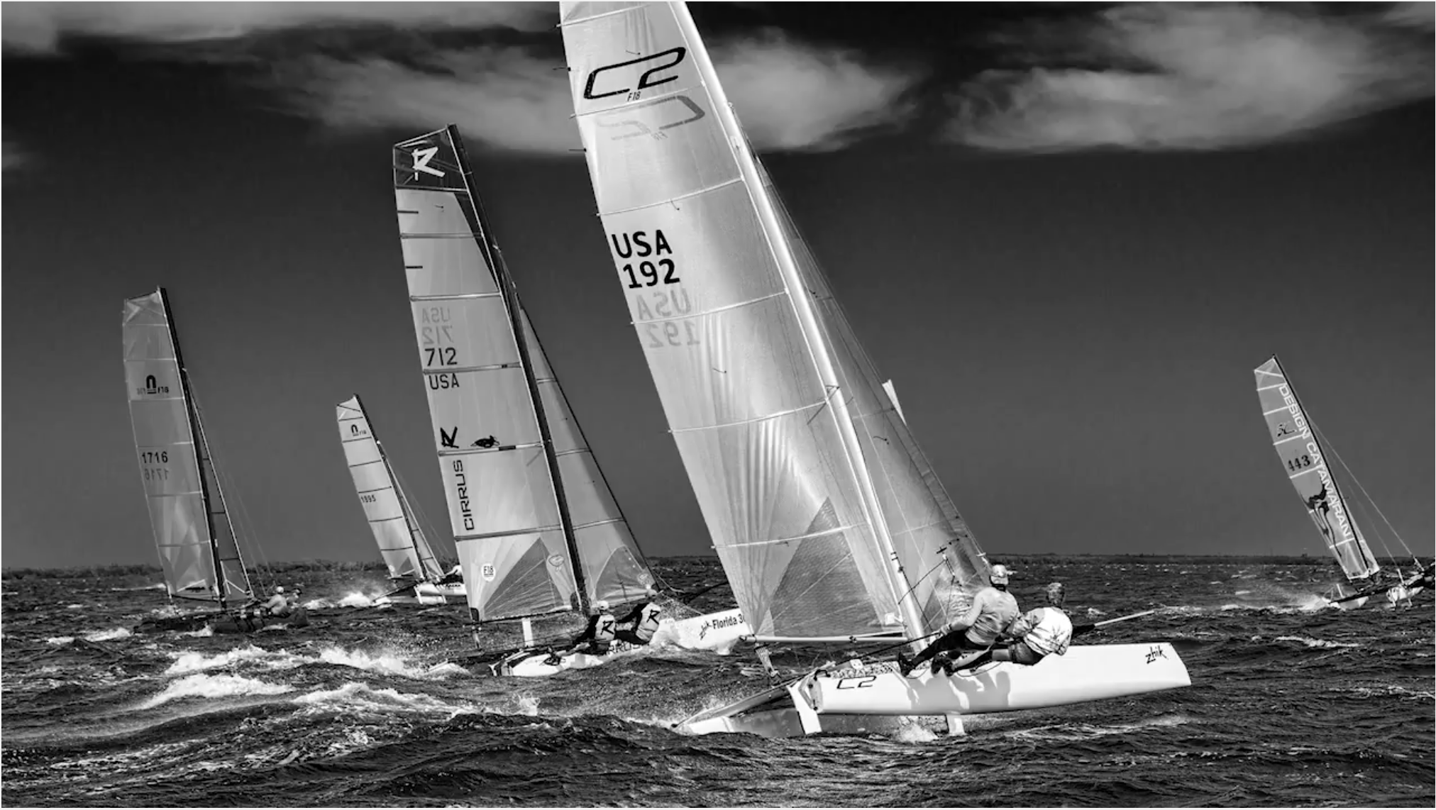 Zhik F18 US Nationals day 1 - Only 8 boats able to finish ...