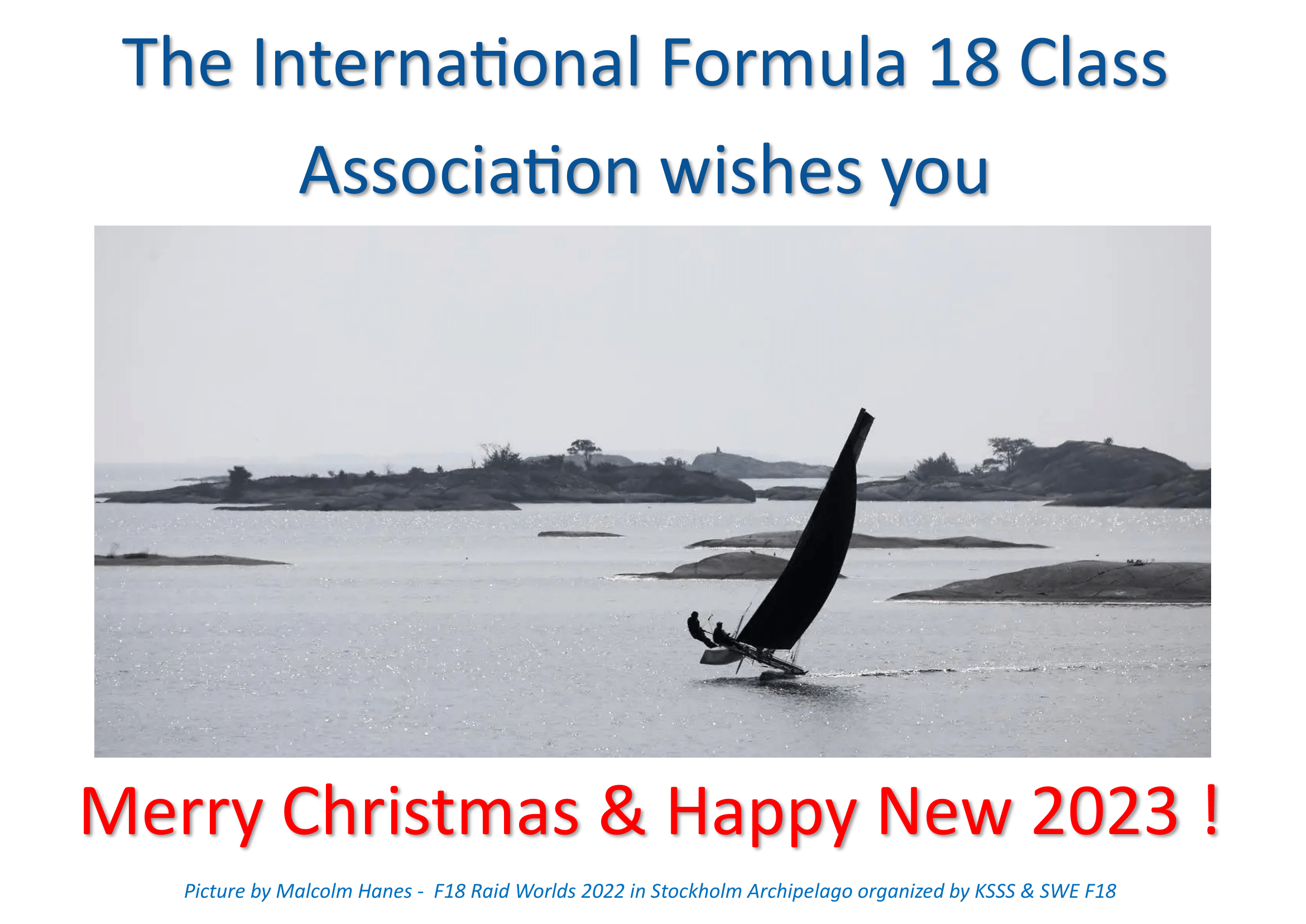 Season Greetings - International Formula 18 Class Association